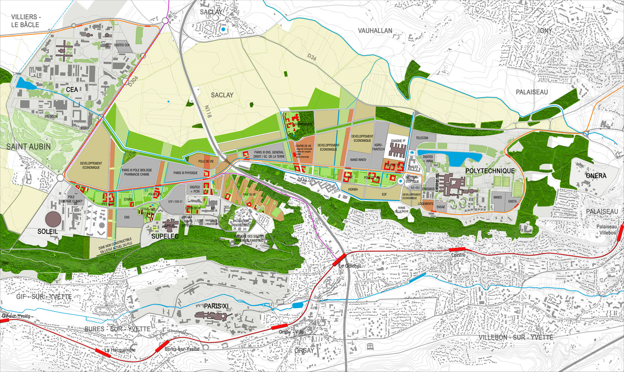 Plan Campus Plateau de Saclay — Carta - Reichen et Robert Associés