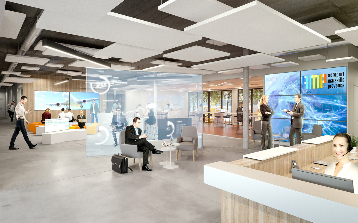Immeuble de bureaux Aéroport Marseille Provence — Carta - Reichen et Robert Associés